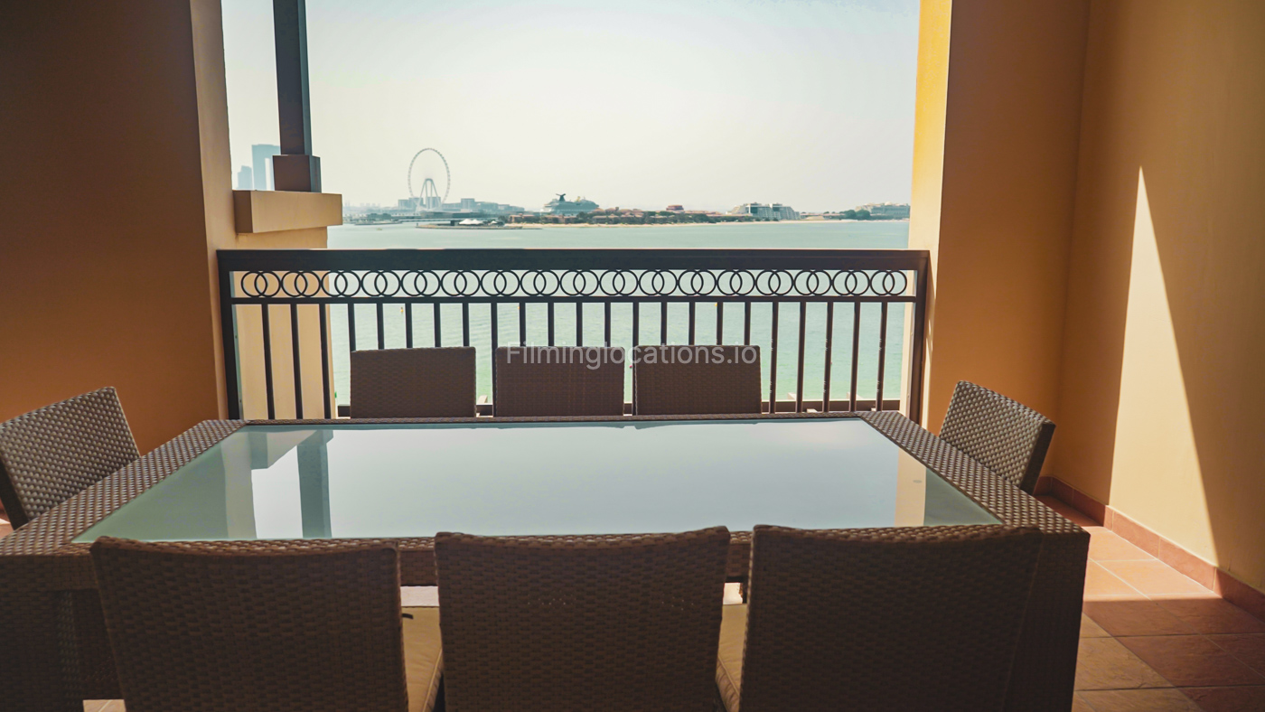 Beautiful Terrace with Dubai Eye View | Filming Locations