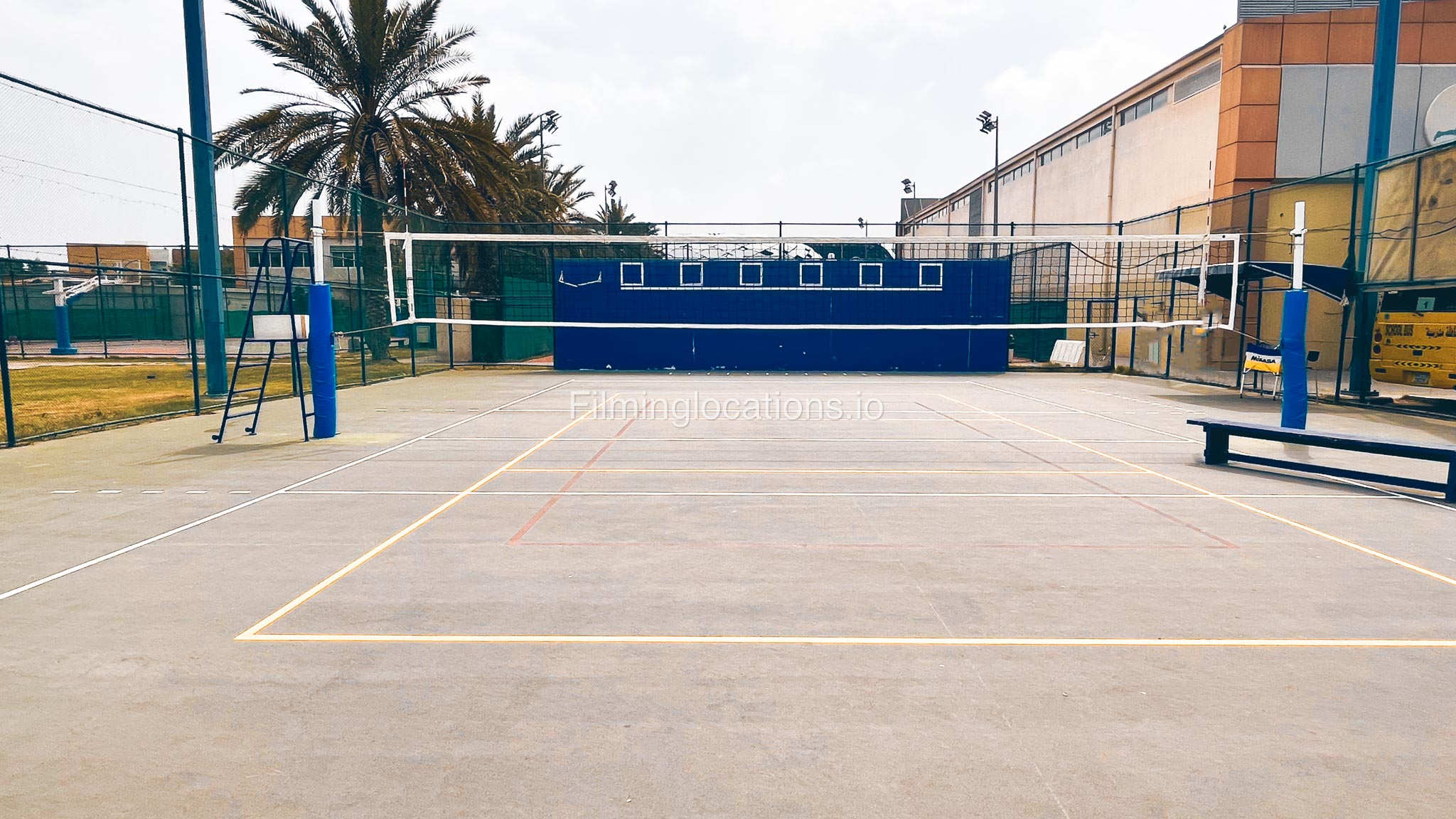 Vast Volleyball Court Nearby Karama and Dubai Frame | Filming Locations